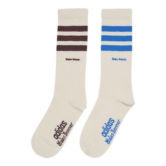 adidas Homme, Sous-vêtements, Blanc, Taille: XL Chaussettes 3-Stripes Bipack en Cwhite
