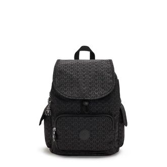 Kipling CITY PACK S Kleiner Rucksack, Signature Emb (Schwarz)