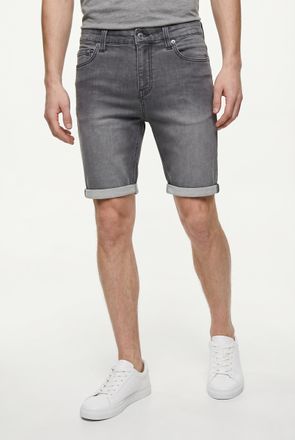 Only & Sons Shorts ONLY & SONS ONSPLY BOX PIM JOG DNM SHORTS OTL, Herren, Gr. XXL, N-Gr, dunkelgrau denim, Web, Obermaterial: 64% Baumwolle, 31% Polyester, 3% Vis
