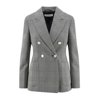 Max Mara Prince of Wales Karomuster Sakko - - Jackets - Damen - Mehrfarbig - M