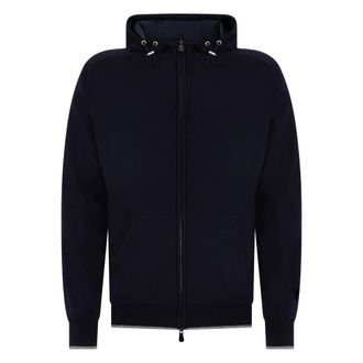Fedeli Homme, Sweatshirts et sweats &agrave; capuche, Bleu, Taille: L Hooded Bomber