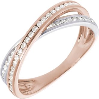 Edenly Ring Rosé- und Weißgold mit Diamanten