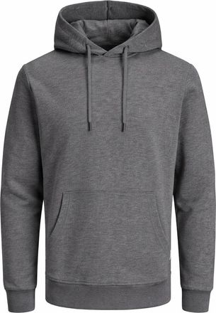 Jack & Jones Herren JJEBASIC Sweat Hood NOOS 12182537, Medium Grey Melange/REG, XXXL