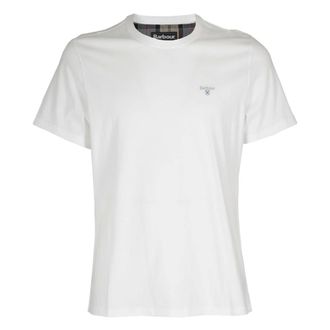 Barbour Homme, Tops, Blanc, Taille: 2XL Tartan Sports Tee Blanc Manches Courtes