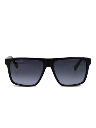Lacoste lunettes de soleil &agrave; monture carr&eacute;e - Noir