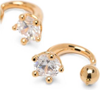 Panconesi Gold with Crystal Stone Earrings - Gold