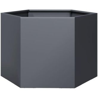 vidaXL Vidaxl - Jardini&egrave;re anthracite hexagone 69x60x45 cm acier