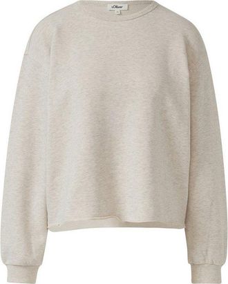 s.Oliver Sweatshirt Sweatshirt Sweatshirt im Relaxed Fit mit Rollsaum