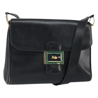 Celine Sac bandouli&egrave;re vintage en cuir Pre-owned - Femme - Pre-owned - Noir - Taille: ONE Size