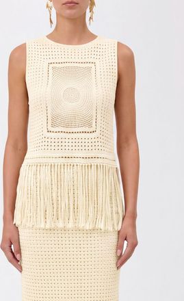 Zimmermann Top Femme couleur Jaune Cr&egrave;me