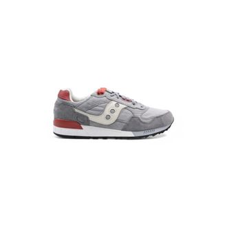 Saucony Canvas Schn&uuml;rschuh mit Leder- und Wildledereins&auml;tzen - - Shoes - Herren - Grau - 46 1/2 EU