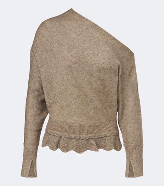 Xu Zhi Pull asym&eacute;trique &agrave; volants