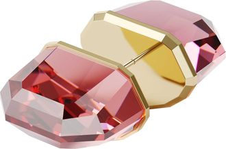 Swarovski Lucent Ohrstecker, Rosé Vergoldeter Ohrring mit Rosafarbenen Swarovski Kristallen