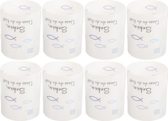 Angoily 8 Stück Teiliges Kunststoff kerzenzylinderschirm Winddichte Dekorative Offene Kerzenröhrchen Abdeckung Praktische Schutzhüllen für Kommunion Wohnzimme