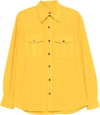 Isaia Homme, Chemises, Jaune, Taille: 3XL Casual Shirt
