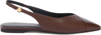Furla Femme, Chaussures, Brun, Taille: 39 1/2 EU Sfera Ballerines Slingback