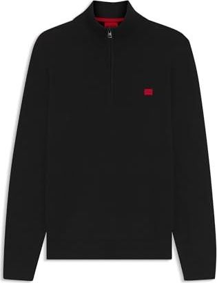 HUGO BOSS San Quintus C Sweater, Noir 1, M Homme