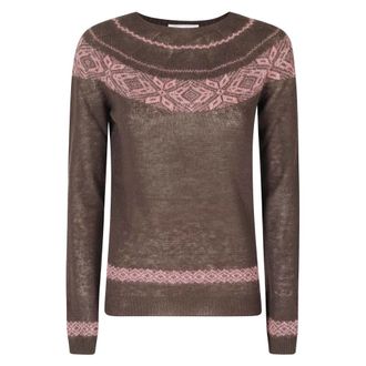 Roberto Collina Rundhals-Pullover - - Knitwear - Damen - Braun - S
