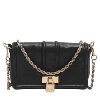 Michael Kors Sac bandouli&egrave;re en cuir Pre-owned - Femme - Pre-owned - Noir - Taille: ONE Size