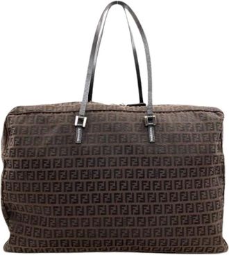 Fendi Sac cabas Pre-owned Zucchino - Femme - Pre-owned - Brun - Taille: ONE Size