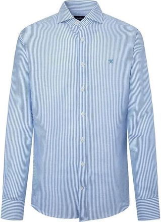 Hackett Chemise Bengal en coton et lin - Homme - Chemises - Bleu - Taille: S