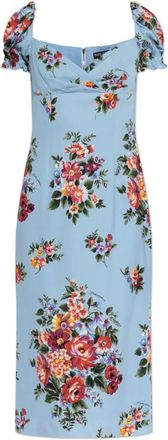 Dolce & Gabbana Femme, Robes, Bleu, Taille: 38 FR Robes