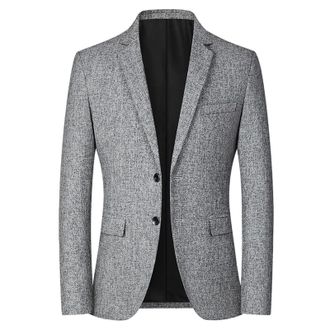 Generic Sako Für Herren Modern Sportlich, Sommeranzug Herren Leicht Sommerjacke Mit Knopfleiste Vorne Dünne Jacke Baumwolle Herrenblazer Atmungsaktiv Sportsak