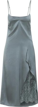 Acne Studios Femme, Robes, Vert, Taille: 38 FR Satin Dress