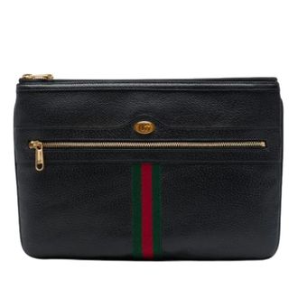 Gucci Sac pochette Pre-owned - Femme - Pre-owned - Noir - Taille: ONE Size
