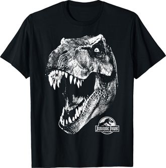 Jurassic Park T-Rex White Head Roaring T-Shirt
