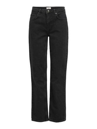 Object OBJSAVA Ellen MW Straight BLK Jeans NOOS