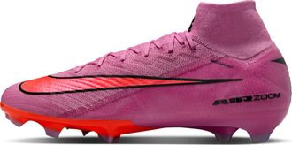 Nike Nike Mercurial Superfly 10 Elite High-Top-Fu&szlig;ballschuh F&uuml;r Normalen Rasen, Magic Flamingo/Black-Total Crimson, FQ1454-600, 45.5 EU (11.5 US)