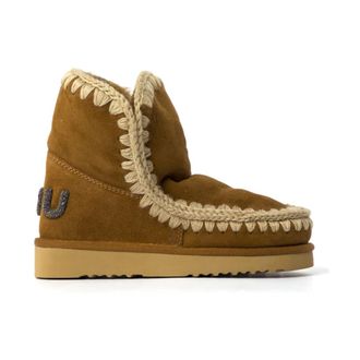 Mou Braune Leder Winterstiefel 2024/2025 Kollektion - - Shoes - Damen - Braun - 38 EU
