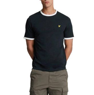 Lyle & Scott T-Shirt T-Shirt Lyle&Scott Ringer kontrastfarbene B&uuml;ndchen