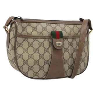 Gucci Sac bandouli&egrave;re GG Vintage Pre-owned - Femme - Pre-owned - Beige - Taille: ONE Size