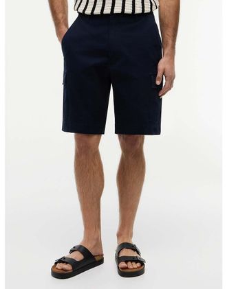 Tommy Hilfiger Locker geschnittene Cargo-Shorts aus Twill in Dunkelblau