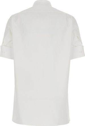 Maison Margiela Short-Sleeve Cotton Shirt - White