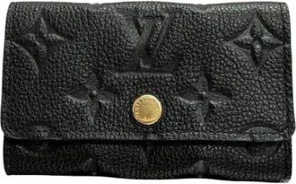 Louis Vuitton Pre-owned &Eacute;tui &agrave; Cl&eacute;s Monogram Empreinte (M64421) - Femme - Pre-owned - Noir - Taille: ONE Size