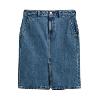 GANT Femme, Jupes, Bleu, Taille: 40 FR Gonna in Denim
