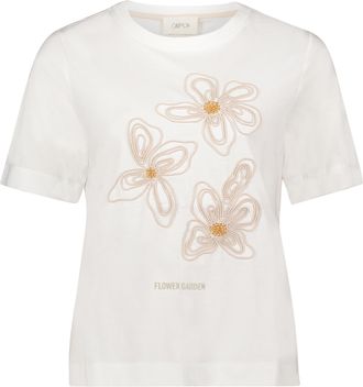 Cartoon Damen 2089/7303 T-Shirt, Patch Cream/Beige, 34