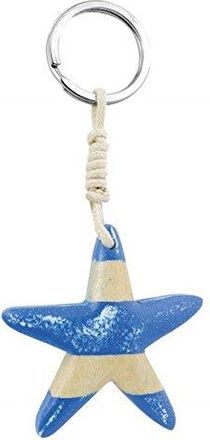 TEN porte-clés étoile de mer en bois cod.EL34039 cm 11,5x5,3x1h by Varotto & Co