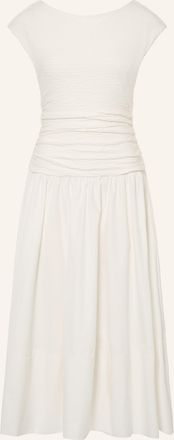 HUGO BOSS Kleid Estruci Im Materialmix weiss