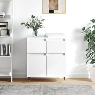 vidaXL Buffet Blanc 60x35x70 cm Bois ding&eacute;nierie