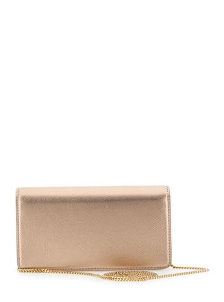 Valentino Garavani Womens Mini Bag Vlogo Metallic Calf Leather