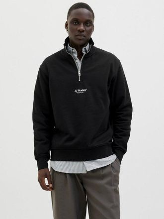 Jack & Jones Sweatshirt JJESOHO SWEAT QUARTER ZIP HN NOOS Baumwollmischung, relaxed fit