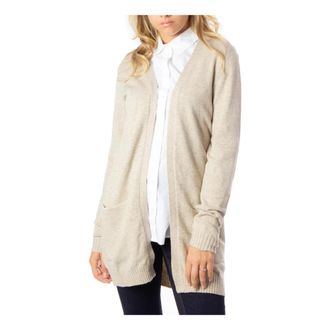 Vila Damen Beige Cardigan - - Knitwear - Damen - Beige - M