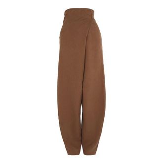Cortana Nach- umh&uuml;llende Leinenhenna-Hose - - Trousers - Damen - Braun - L