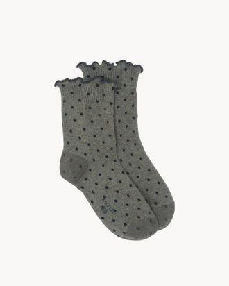 Kujten Chaussettes cachemire &agrave; pois - Chaussettes Dot Socks