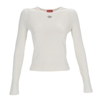 Diesel T-Uncutieslong-Ls-Od Top - - Tops - Damen - Wei&szlig; - M