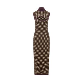 P.A.R.O.S.H. &Auml;rmelloses Kleid mit Cut-Out und Rollkragen - - Dresses - Damen - Mehrfarbig - L